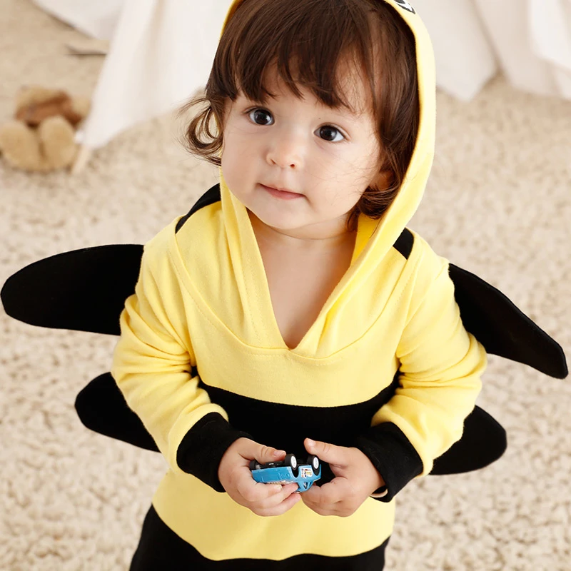 New Cute Bee With Wings Unisex 100% Cotton Baby And Kids Clothes Baby ...
