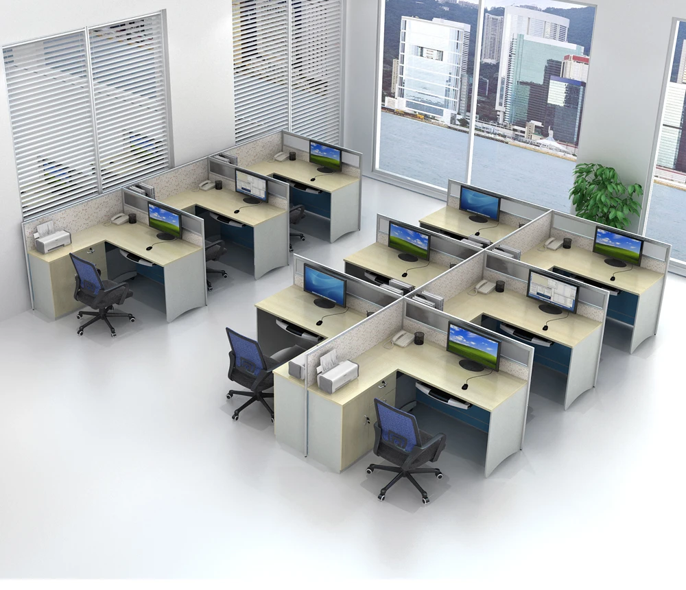 Office Table - Modern Workstation Desk for Call Center Cubicles
