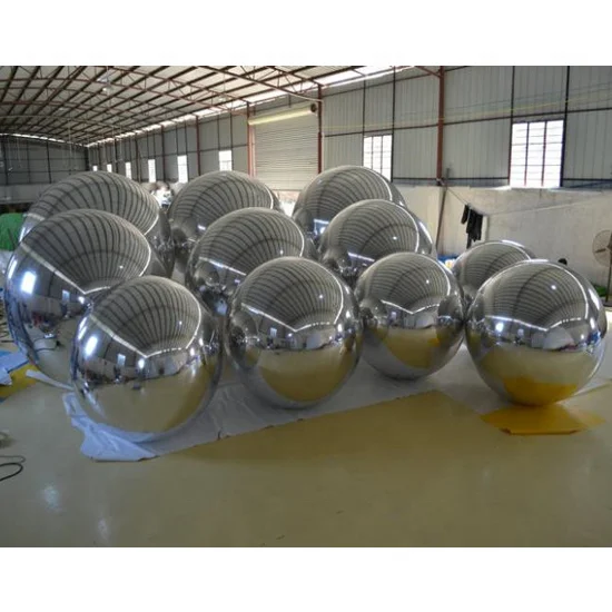 Iridescent Giant PVC Floating Sphere Mirror Balloon Shinny Disco ...