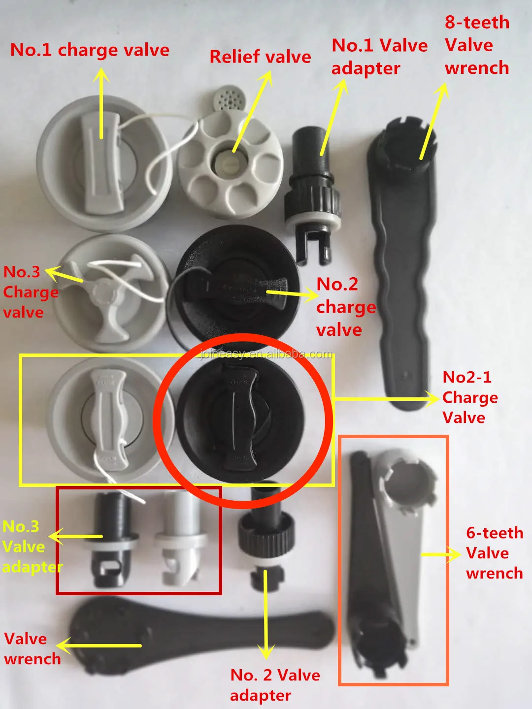 Spiral Nozzle Inflation Valve for PVC Inflatable Toys Marine Boat ...
