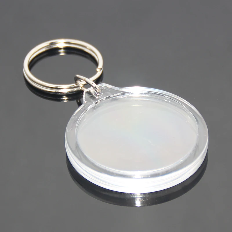 Clear Key Chain - Transparent Keyring with Acrylic Photo Frame