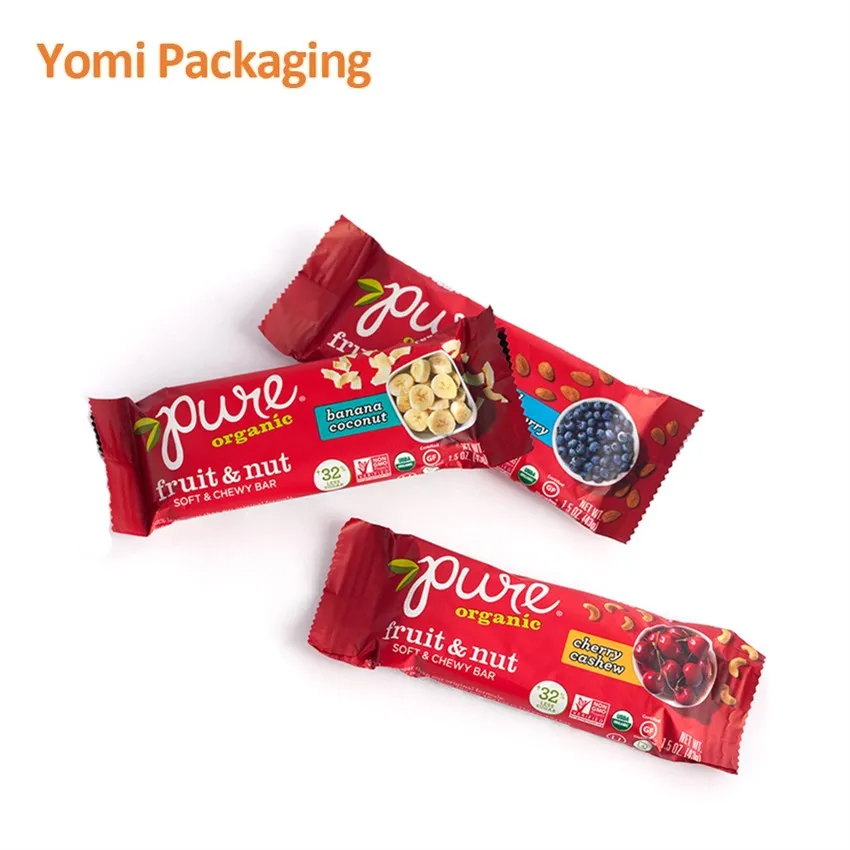 Hot Sale Custom Design Logo Biodegradable Chocolate Foil Candy Protein ...