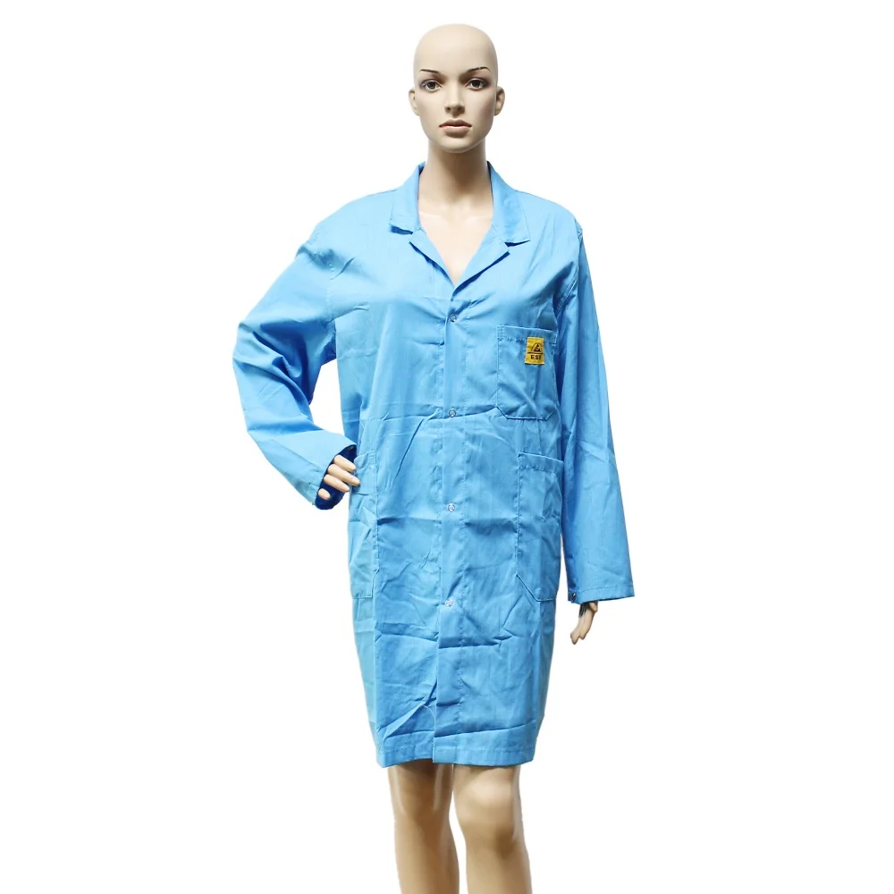 Antistatic Overcoat Es11101 Antistatic Cotton Garment Esd Smock With ...