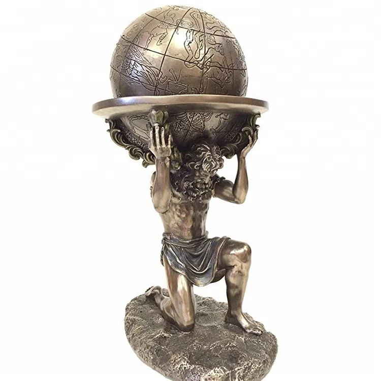 Statue Atlas Holding Up World