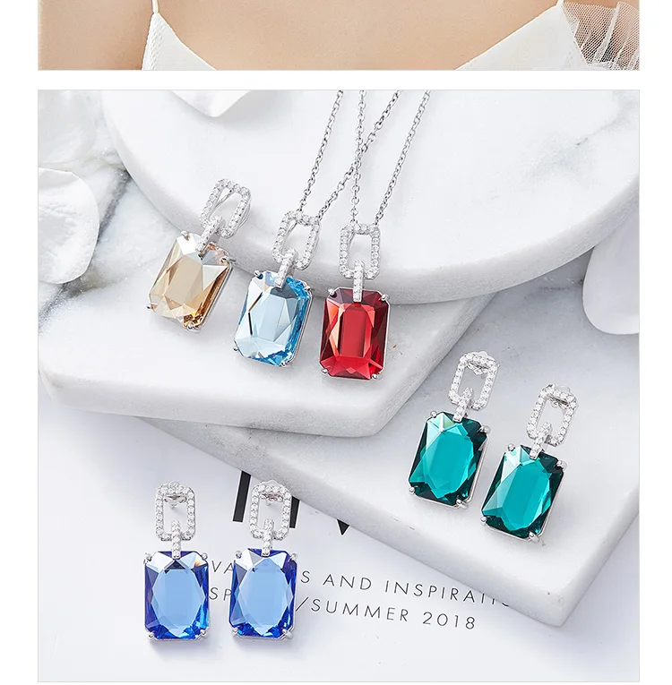 Fine Jewelry Set - Necklace and Earrings by CDE Silver