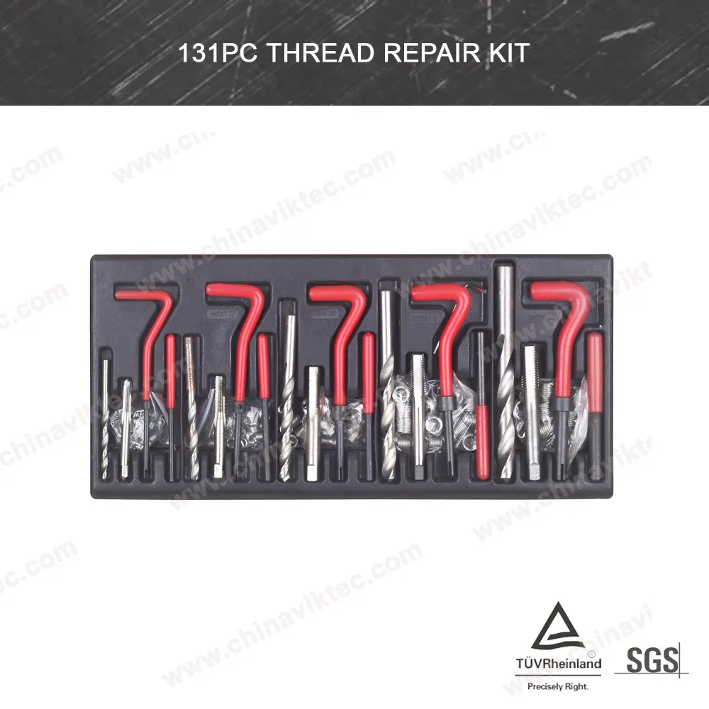 Thread Repair Set 131pc Professional Thread Repair Kit M5-M12 Thread ...