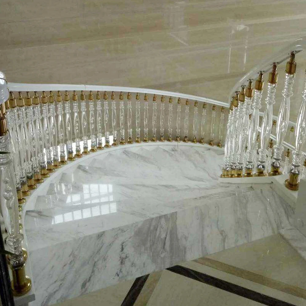 Elegant Crystal Stair Railing - Luxury Handrail Solutions