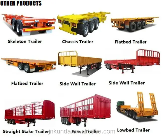 Sinotruk Chinese Vehicle 2 Axle 3 Axle 4 Axles 13m 60 Tons 80 Tons 100 ...