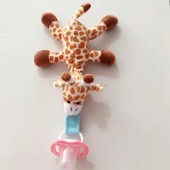 Hot Sell Plush Baby Giraffe Pacifier Custom Animal Pacifier - Buy Baby ...