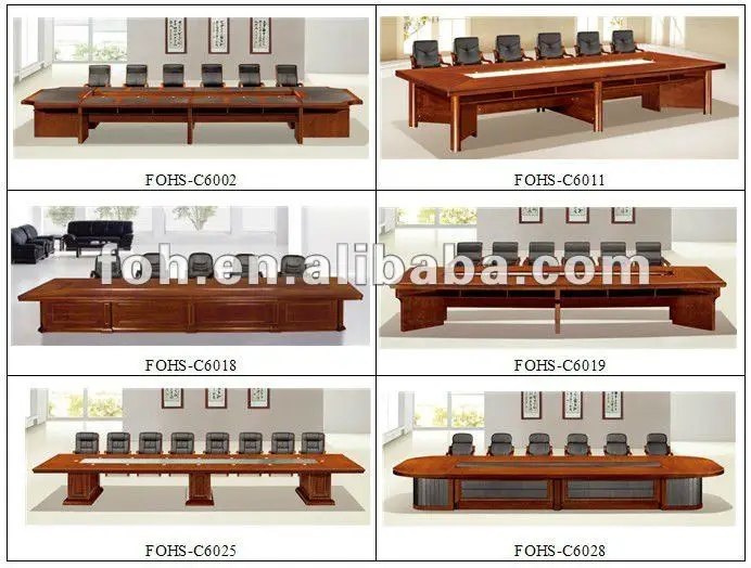 Custom Wood Veneer MDF Conference Room Furniture