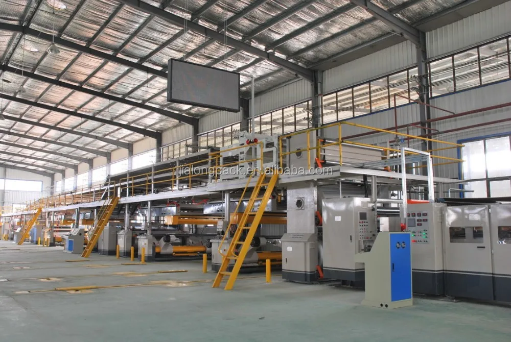 3/5ply Corrugated Cardboard Production Line For Corrugated Box ...