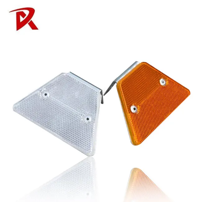Reflective Traffic Sign Trapezoid Delineator Solar Power Flashing ...