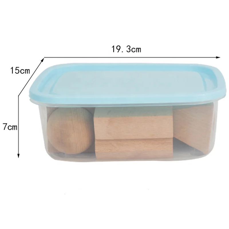 3D Shapes Wood Geometric Solid Teaching Cube Building Blocks Wooden ...