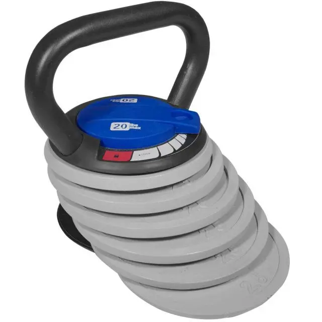 Adjustable Kettlebell Set With Selective Weight Plates 9kg 20lb Weight ...