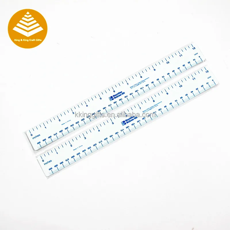 Wholesale Design Advertising Logo Clear Pvc Flexible Plastic Ruler 30cm ...