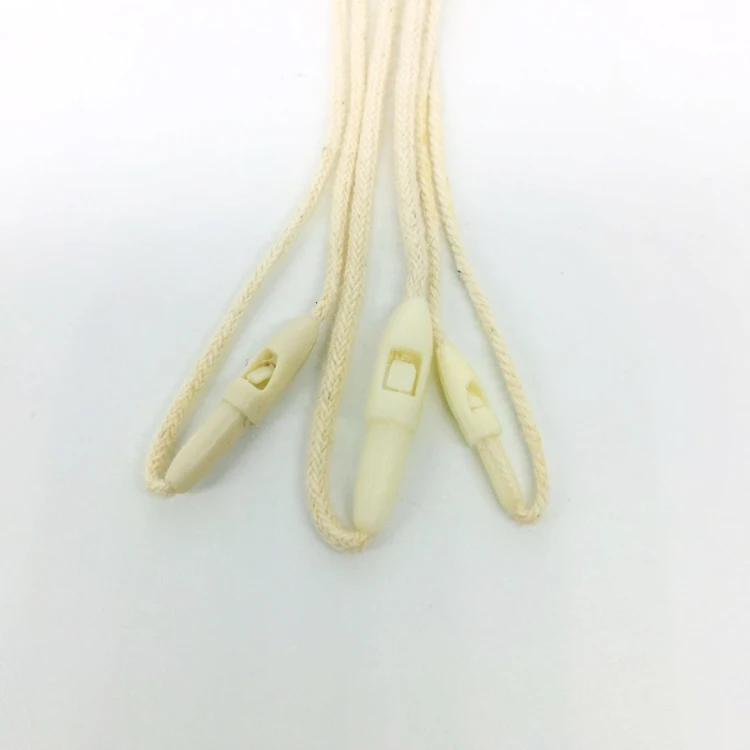 Custom Hang Tag String Bullet Seal Lock With Color Wax Cotton Cord ...