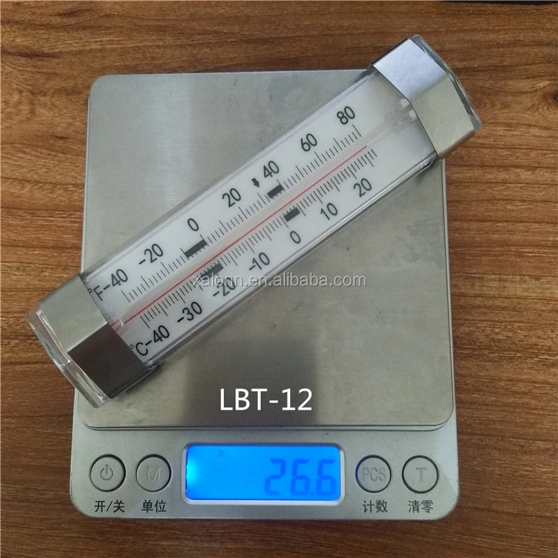Instant Read Glass Tube Refrigerator Thermometer Freezer Fridge ...