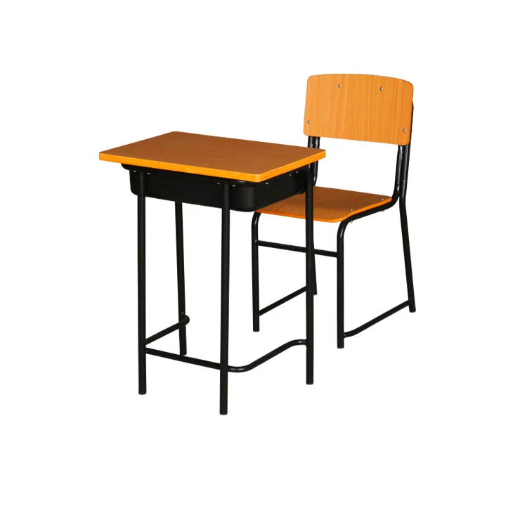 Simple Single Table And Chair School Student Desk And Chair School In ...