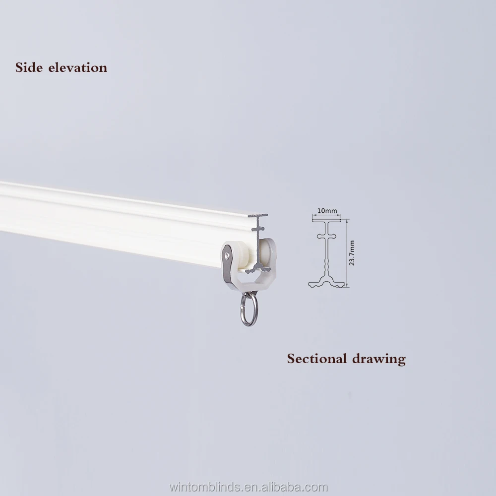 Wintom Bending Curved Sliding Curtain Track - Modern Luxury