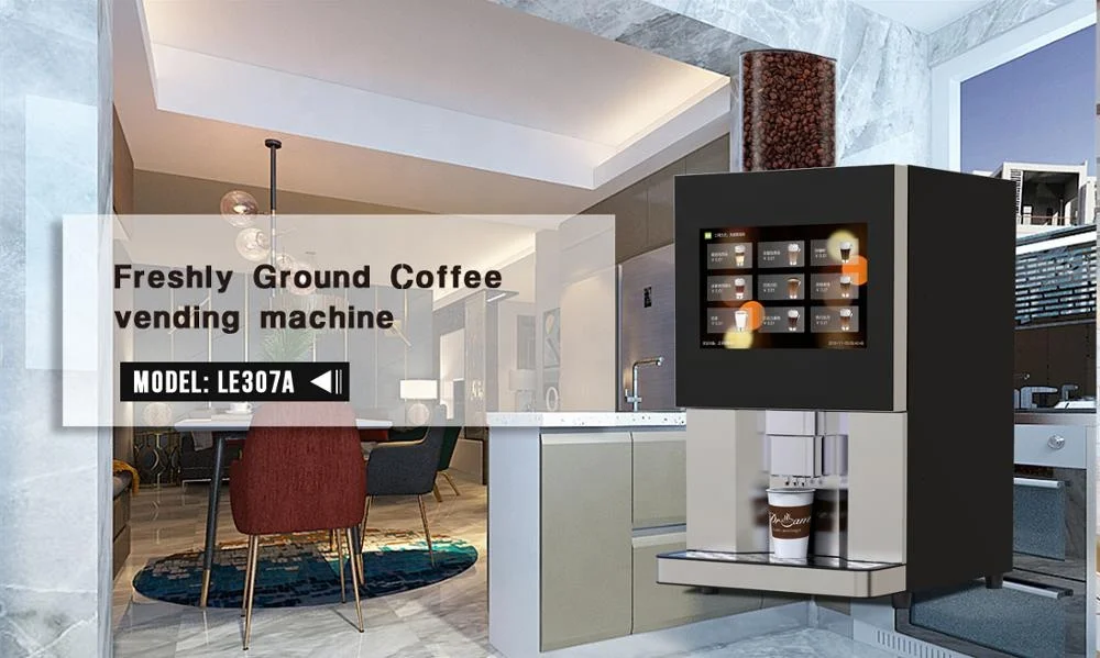 Touch Screen Coffee Vending Machine LE307A - 9 Drinks
