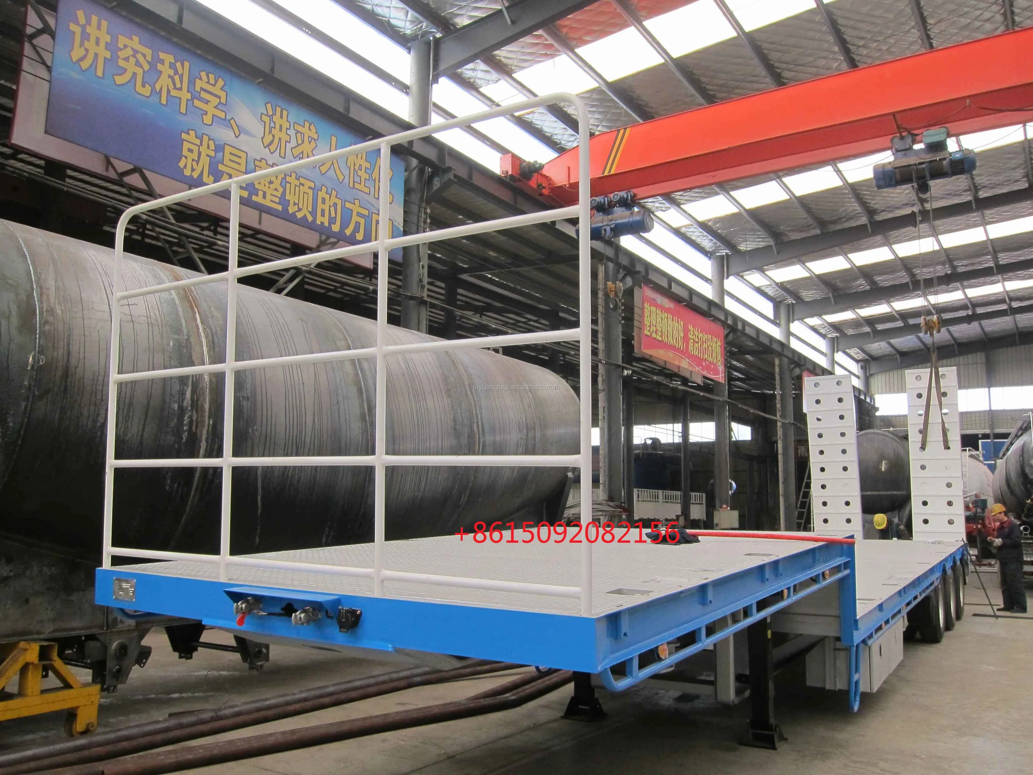 4 Axles 45ft Low Bed Trailer - Heavy Loading Semi Trailers