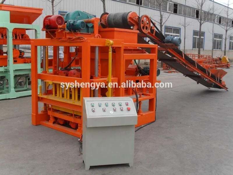 Qtj4-26c Concrete Cement Hollow Paving Block Making Machine For Paver ...