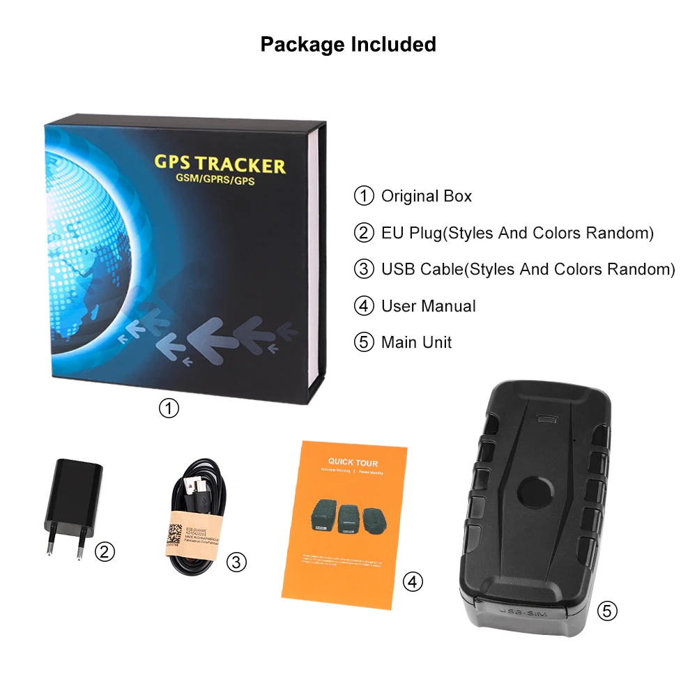 Gps Tracker Car Lk209c 20000mah 240 Days Standby Vehicle Car Tracker ...