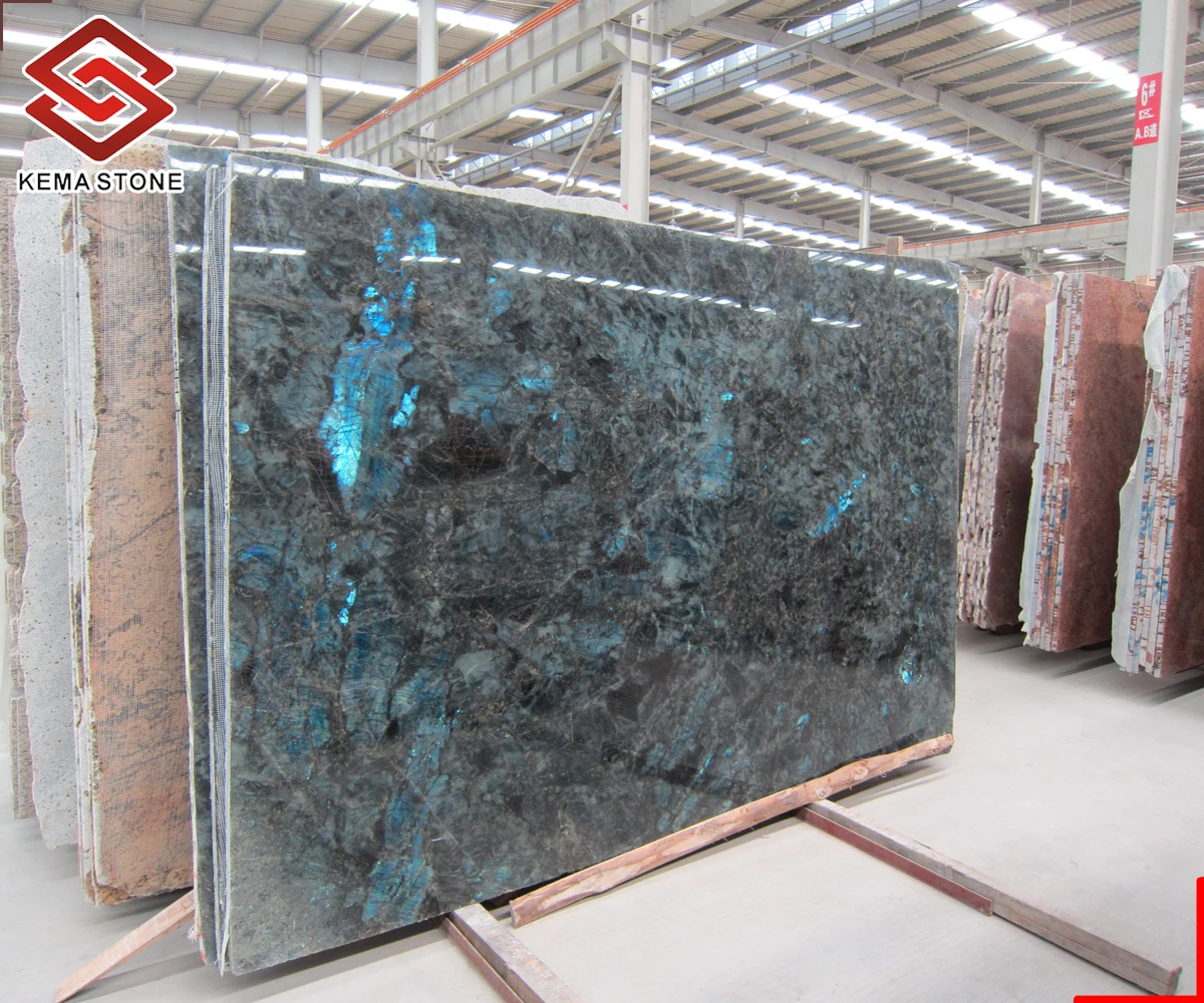 Labradorite Blue River Granite Slab - Durable & Stylish