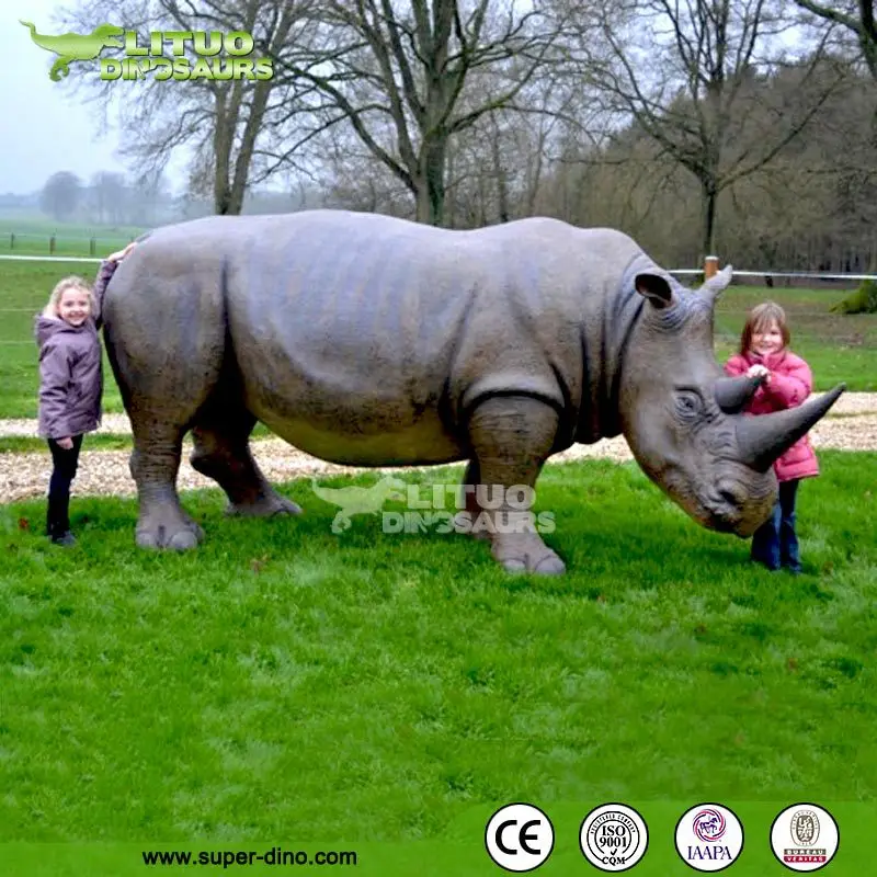 Full Size Hippo - Life Size Fiberglass Hippo Statue