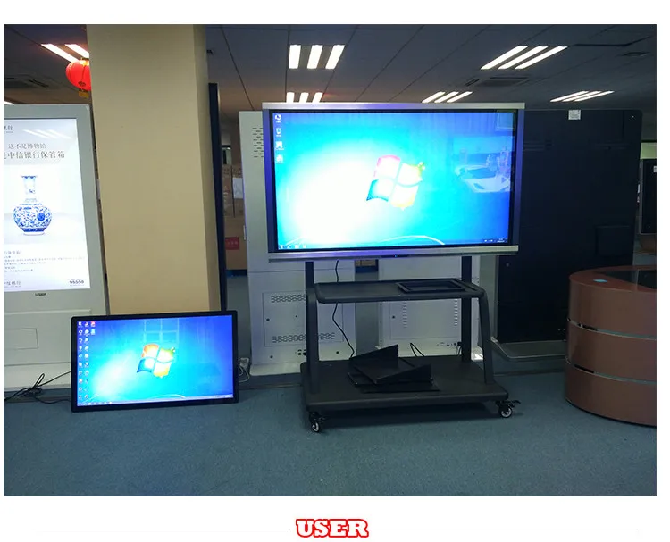 86 Inch UHD 4K LCD All in One Interactive Screen Panel with Projector ...
