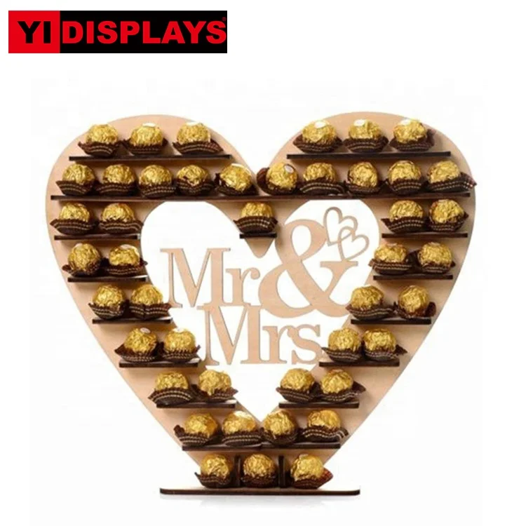 Acrylic Wedding Chocolate Bar Candy Display Stand Holder Rack ...
