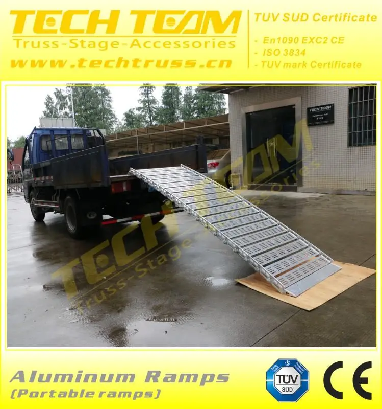 Easy Roll up Folding Portable Aluminum Ramp With Adjustable Support ...