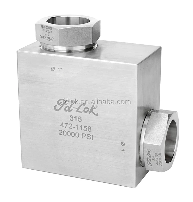 20000psi Cone And Thread Ultra-high Pressure Compression Fittings Elbow ...