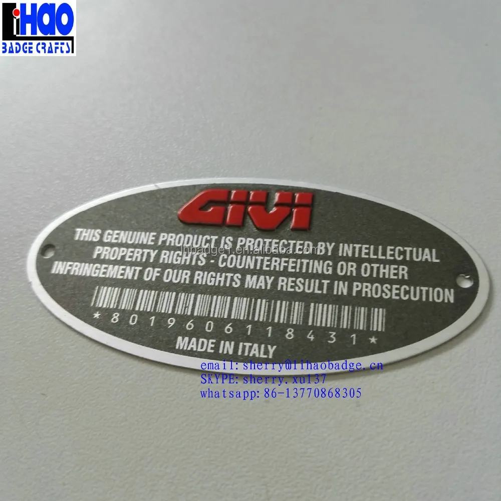 Self Adhesive Metal Aluminium Barcode Label,Bar Code Metal Aluminum ...
