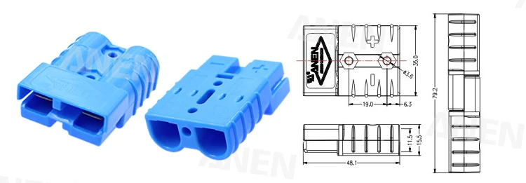 Anen50 Sh50 Sc50 Fast Power Connector 50a.600v Electric Plays Connector ...