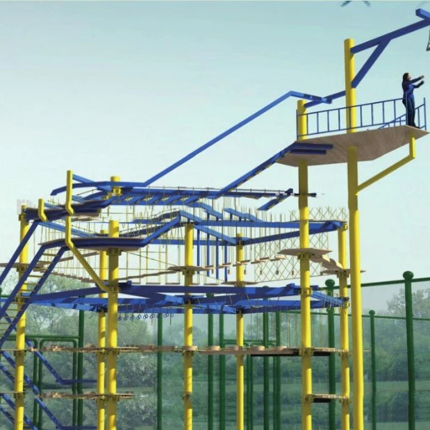 High Ropes Challenge Course Outdoor Adventure Equipment Challenge ...