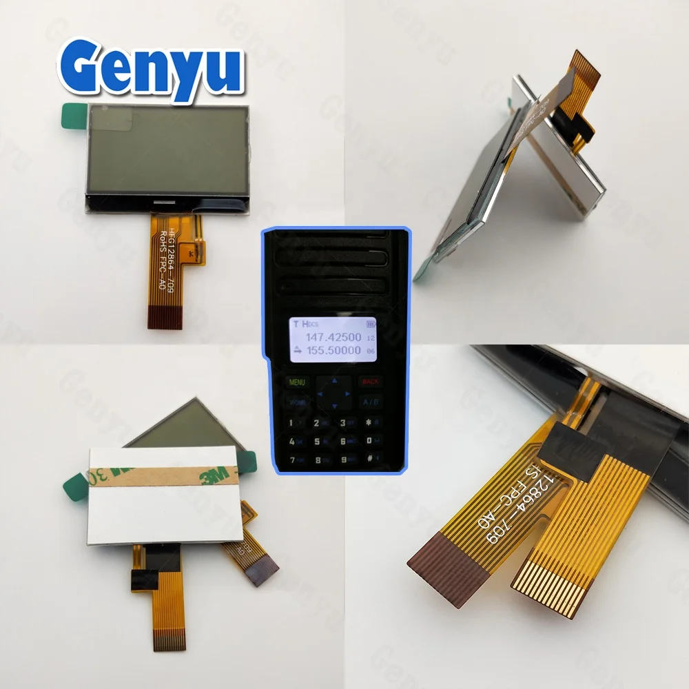 1.45inch 128x64 Graphic Lcd 128x64 Lcd Display 14pin Socket Fpc Uc1701x ...