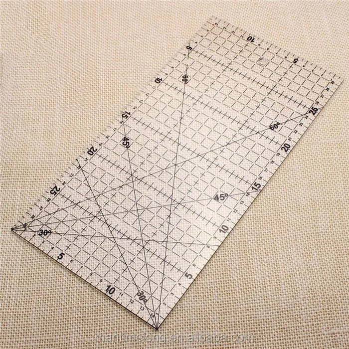 Sewing Patchwork Ruler 3MM Thick Transparent Patchwork Foot Handmade ...