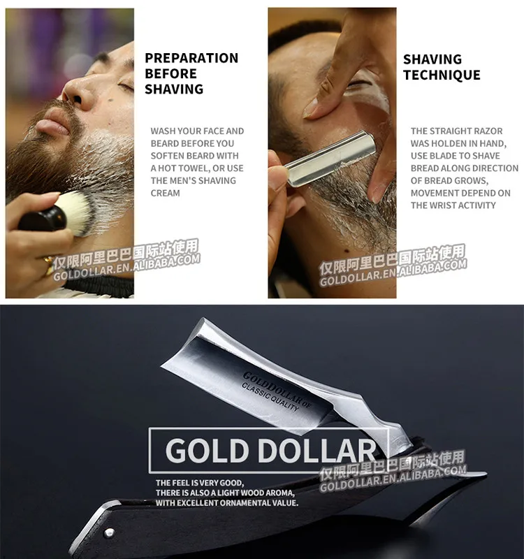 Best Straight Edge Razors - Gold Dollar Razor Suit Cut