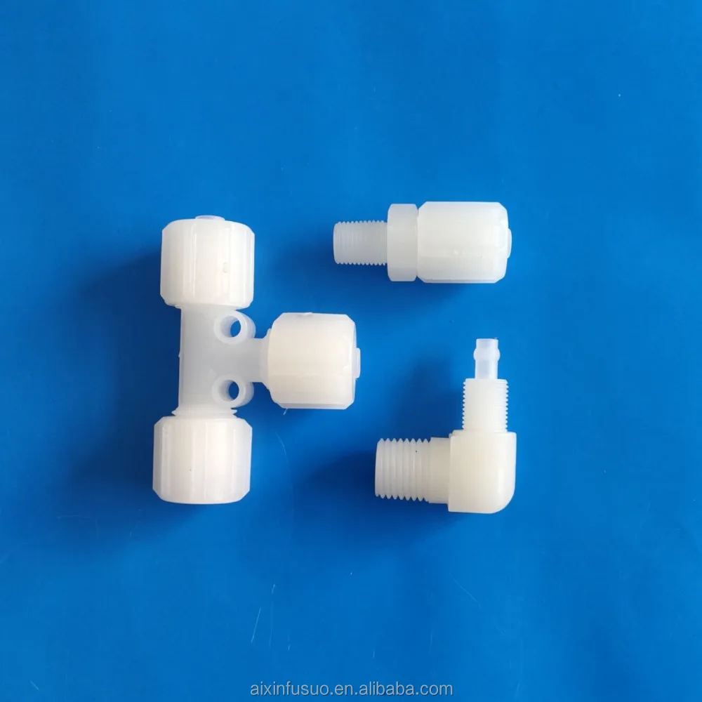 PFA fittings PFA male elbow, PFA connector, PFA tee coupling| Alibaba.com