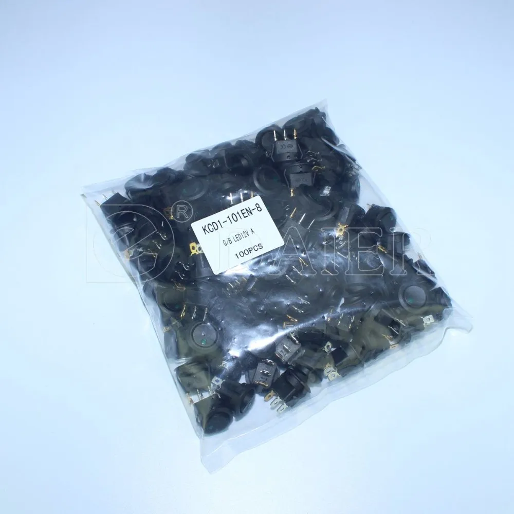 2 Pin 6a 250vac/10a 125vac Miniature On Off Spst Leci Rs601 R19a Mini ...