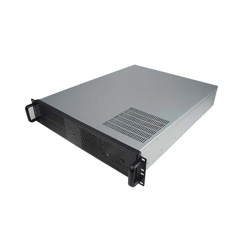 2U 19 인치 랙 마운트 Mini-ITX dual system Compact 서버 case 랙 마운트 Chassis ...