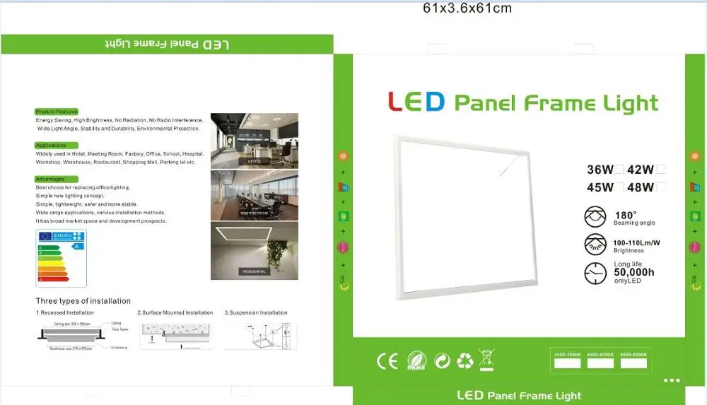 Hot China Product Wholesale 2 2 Led Panel Light Office Lights Frame ...