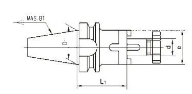 Mould Machine Tools High Speed Slim Fit Collet Chuck Mas403 Bt40 Double ...