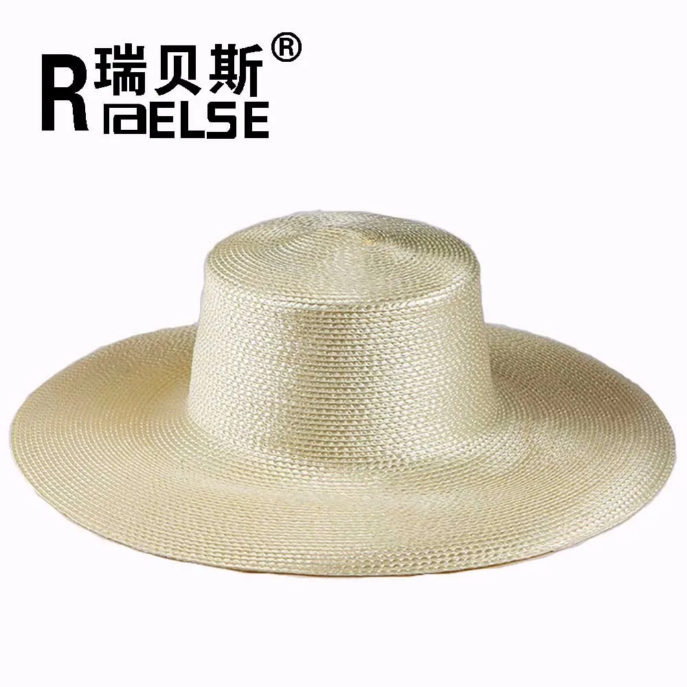 Summer Lady Women Straw Beach Hats Sun Shade Church Summer Hats Wide ...