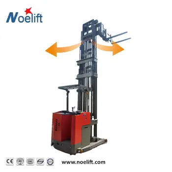 Side Loader Forklift 1 Ton Tri-lateral Electric Stacker For Narrow ...
