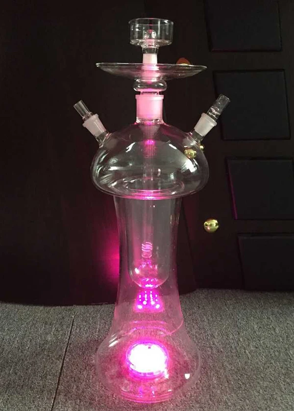 China Woyu Nargile Lamp Shisha Chicha All Glass Hookah with LED Light ...