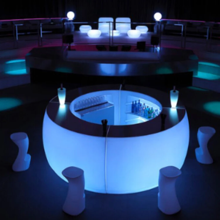 Plastic Glowing LED Night Club Bar Counter - Mobile Bar