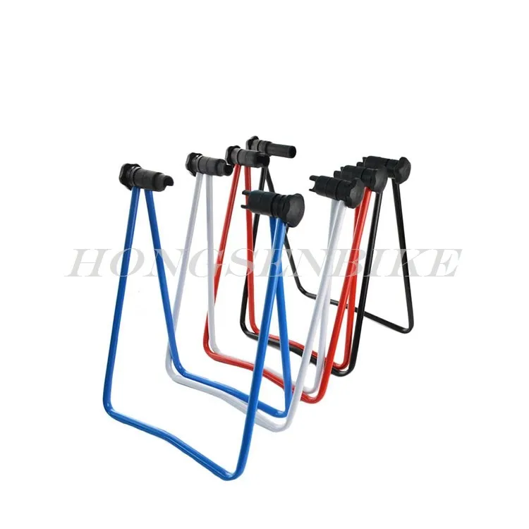 Foldable Bike Wheel Hub Display Stand Floor Storage Mounted Rack ...
