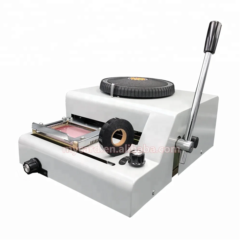 New Design Manual PVC Card Indent Printing Machine with Embosser ...